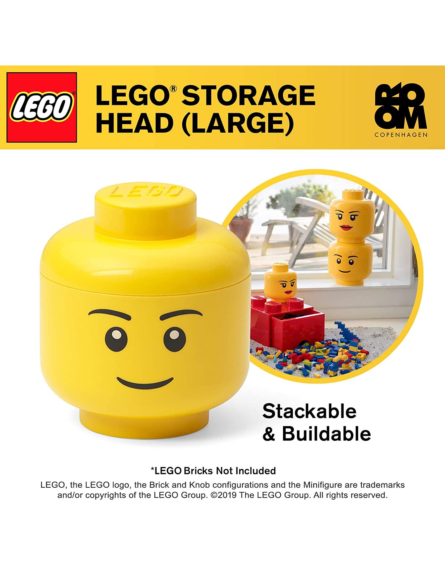 Cabeza De Almacenamiento Lego Grande cómpralo por $0 - PrimeComics Colombia
